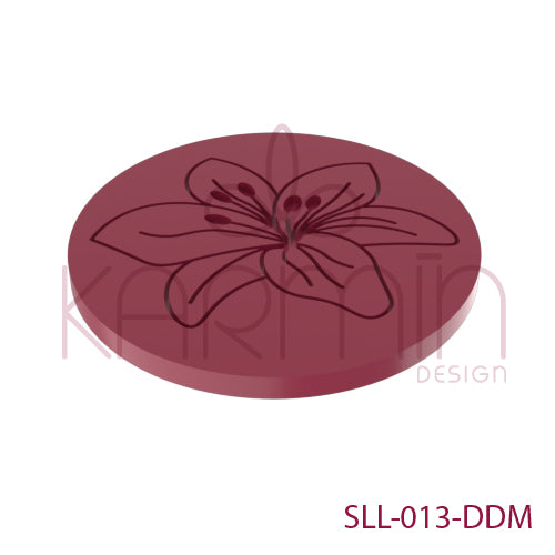 Sello Relieve y estampa: Flor Azucena – Karmin Design MX