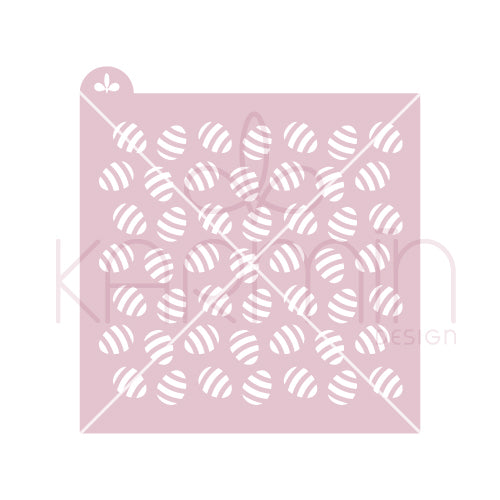 Stencil Huevos rayados – Karmin Design MX
